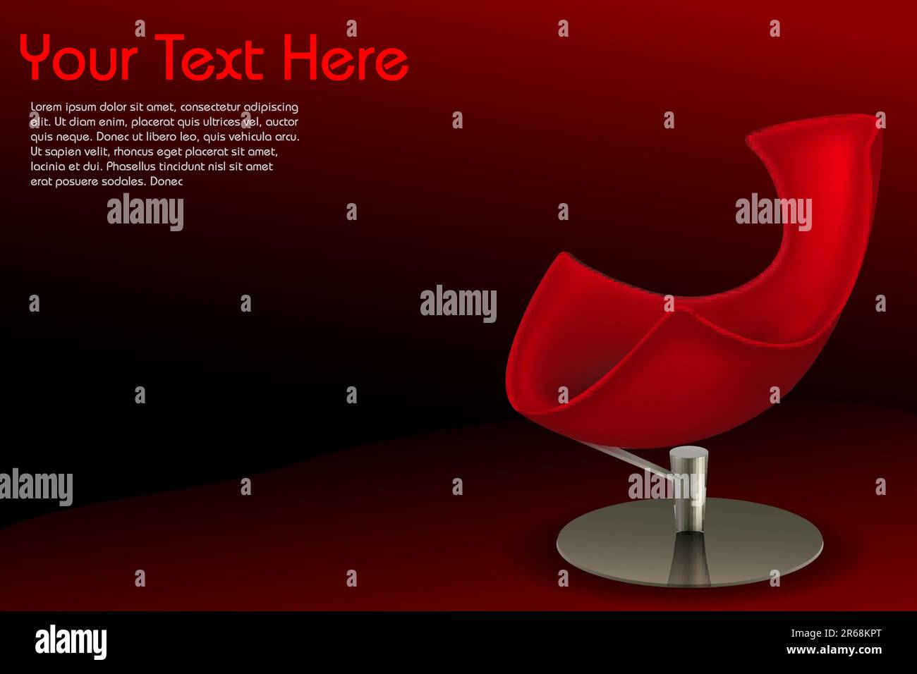 illustration of business card with chair Stock Vector Image & Art - Alamy