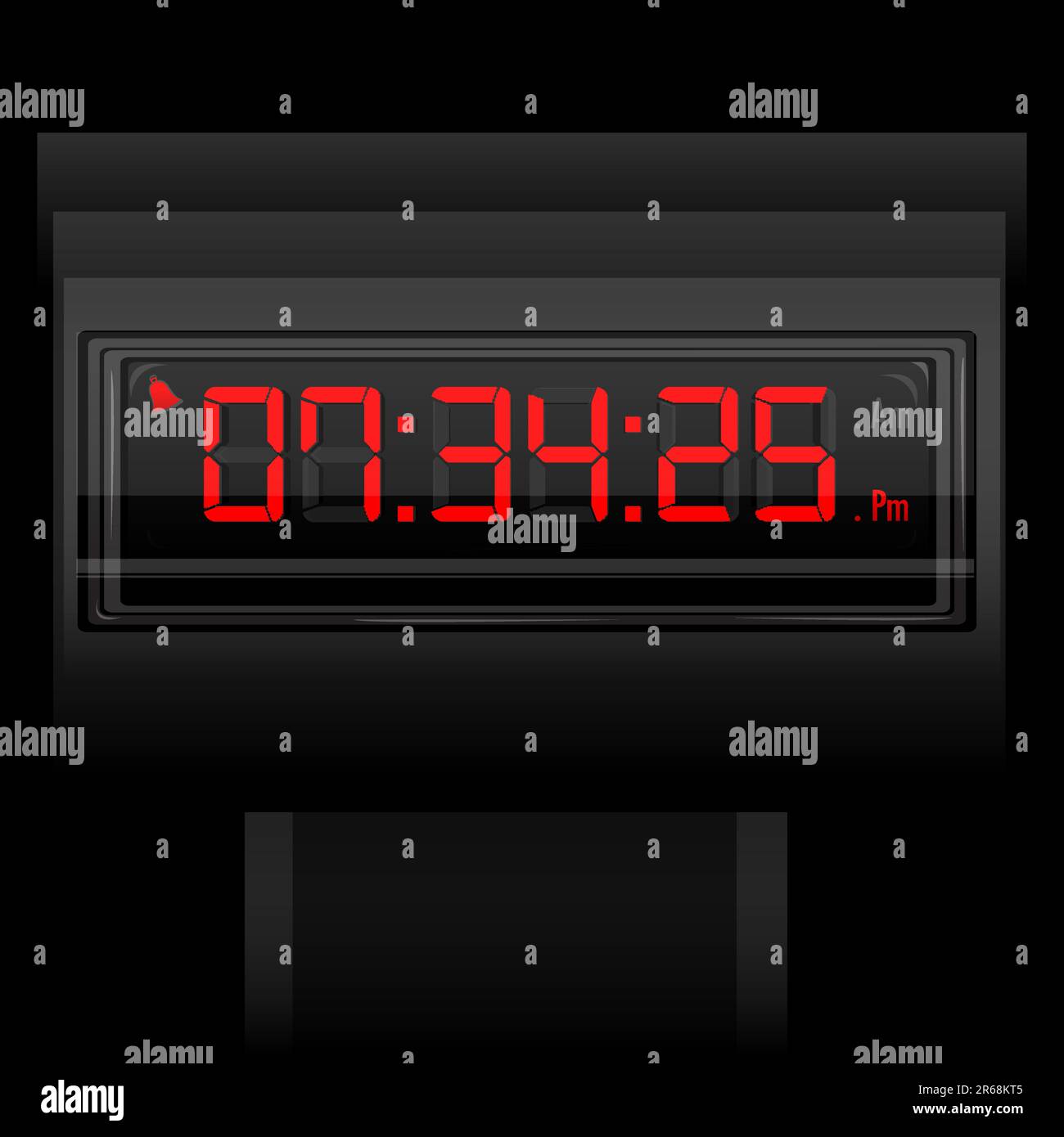 illustration of digital clock Stock Vector Image & Art - Alamy