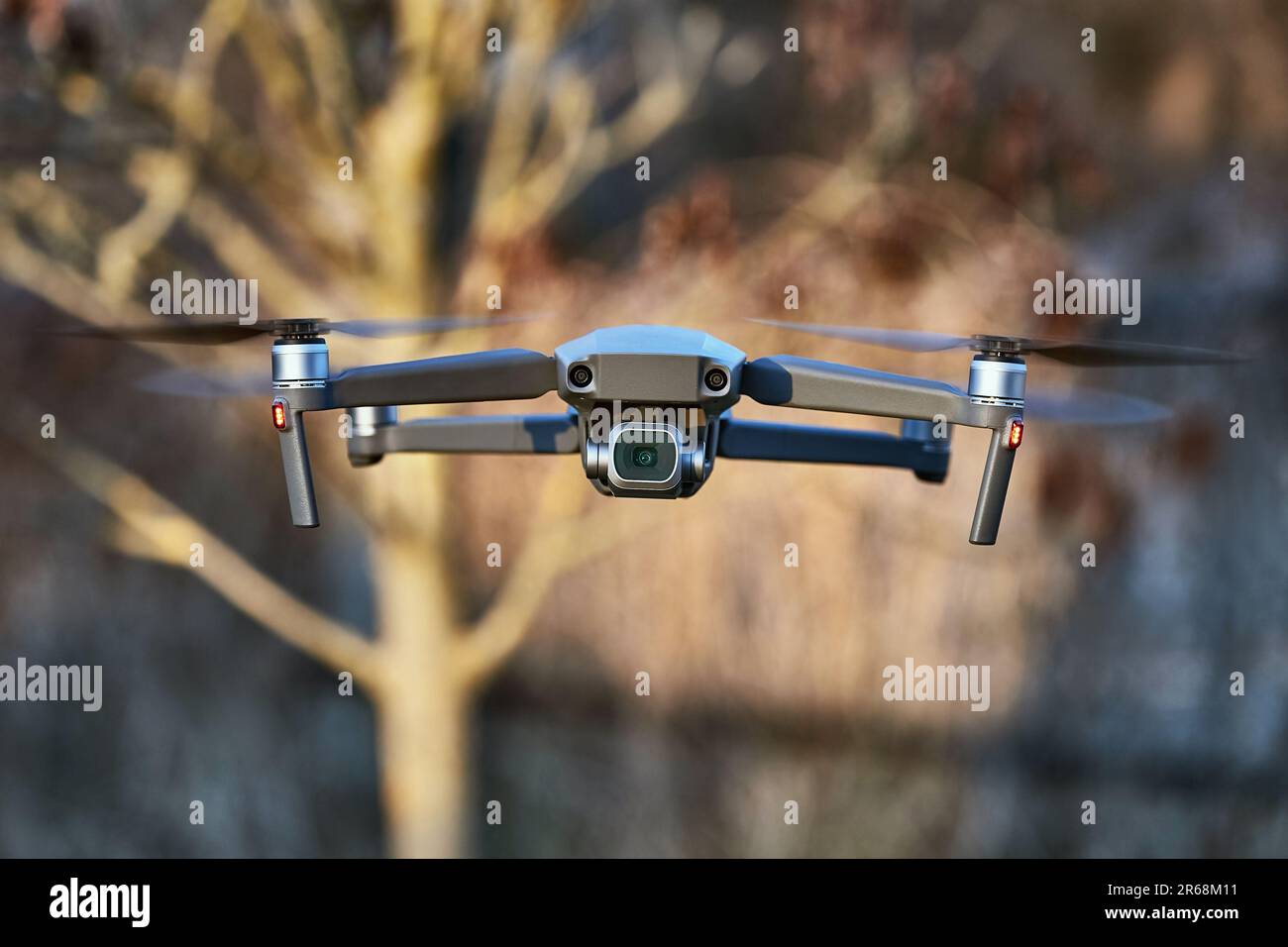 Drone flying outdoors Stock Photo - Alamy