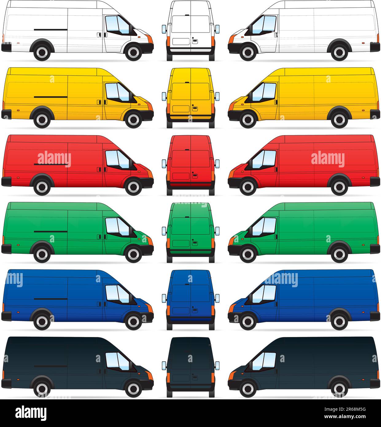 Green vans Stock Vector Images - Alamy