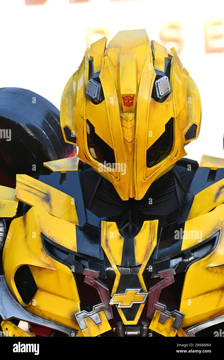 London, UK. 7th June, 2023. Transformer robots at Transformers Rise of ...