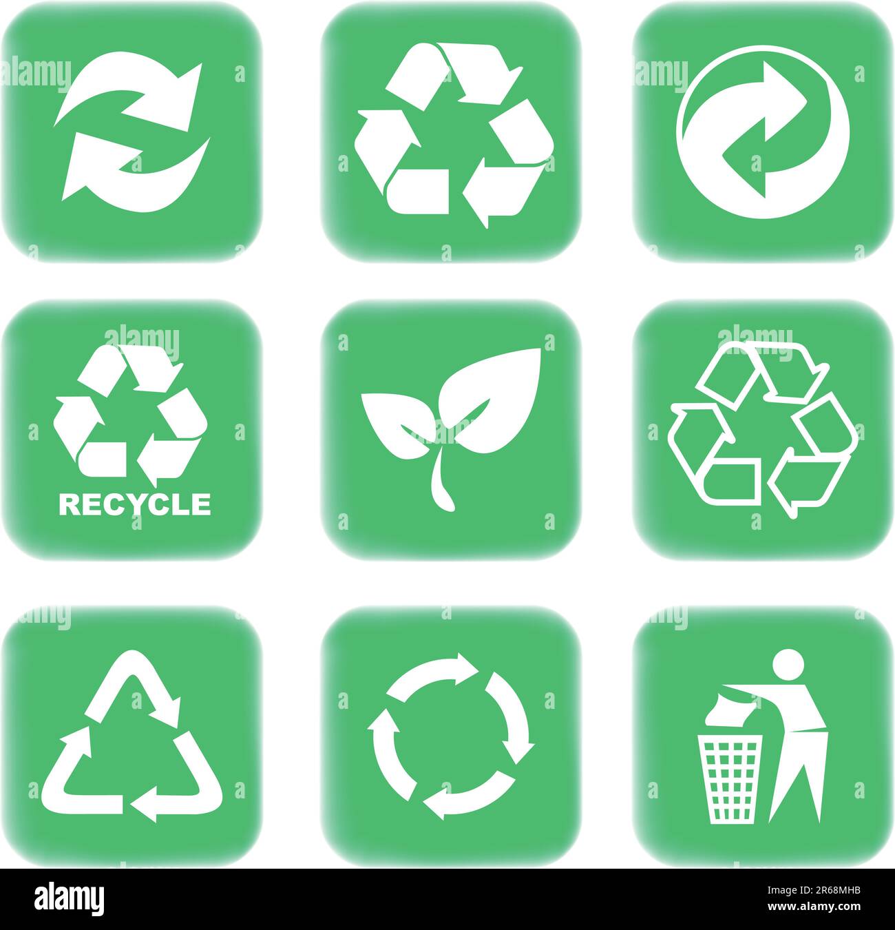environment and recycle icons Stock Vector Image & Art - Alamy