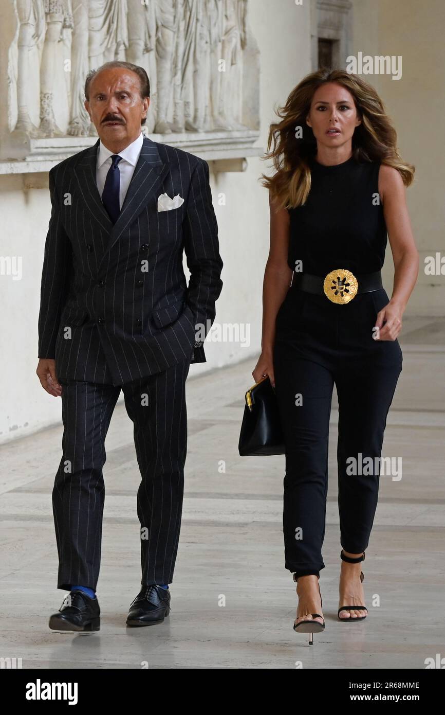 Rome, Italy. 07th June, 2023. Mauro Masi (L) and Ingrid Muccitelli (R ...
