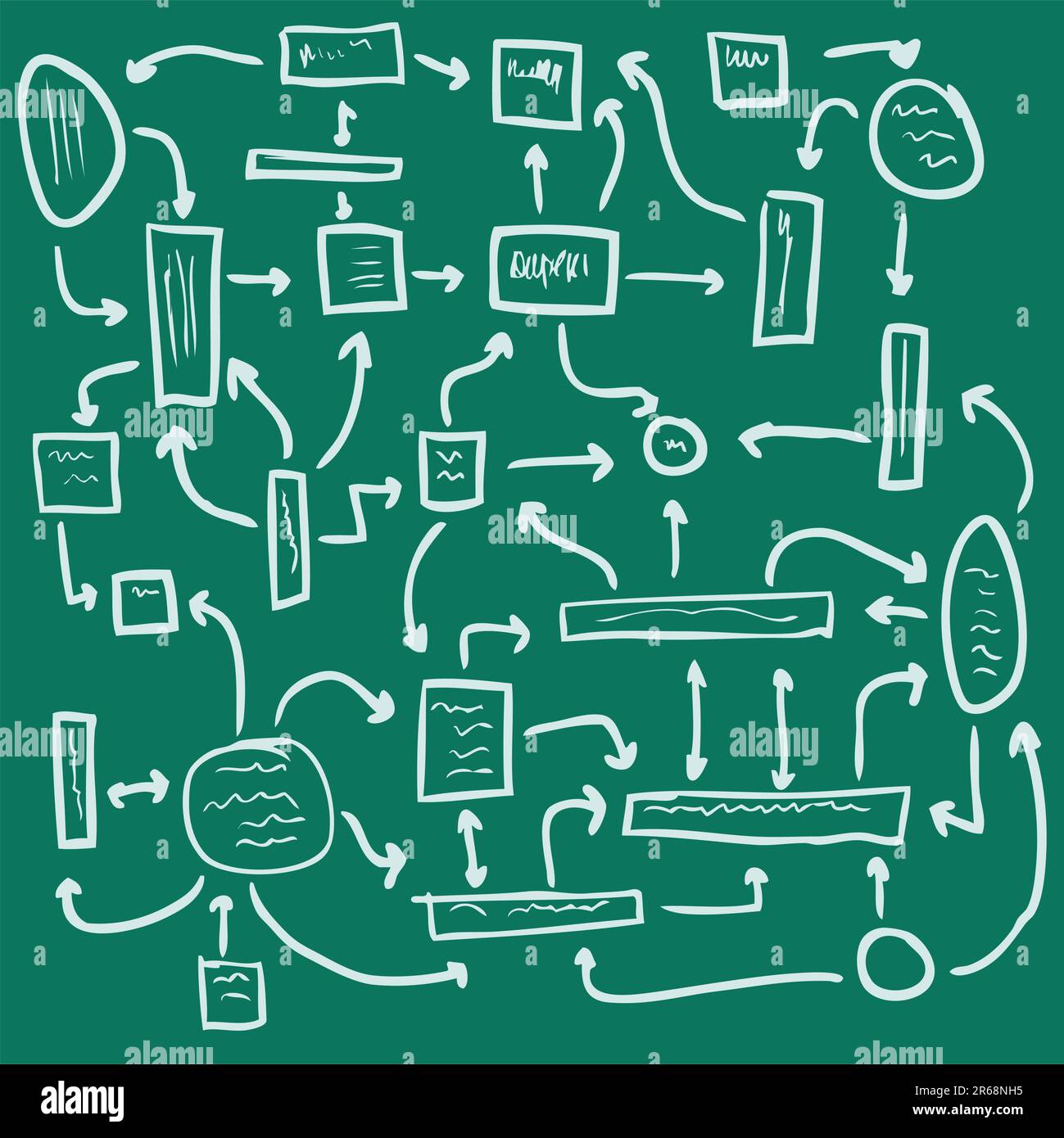 management scheme on a green background, Seamless illustration Stock ...
