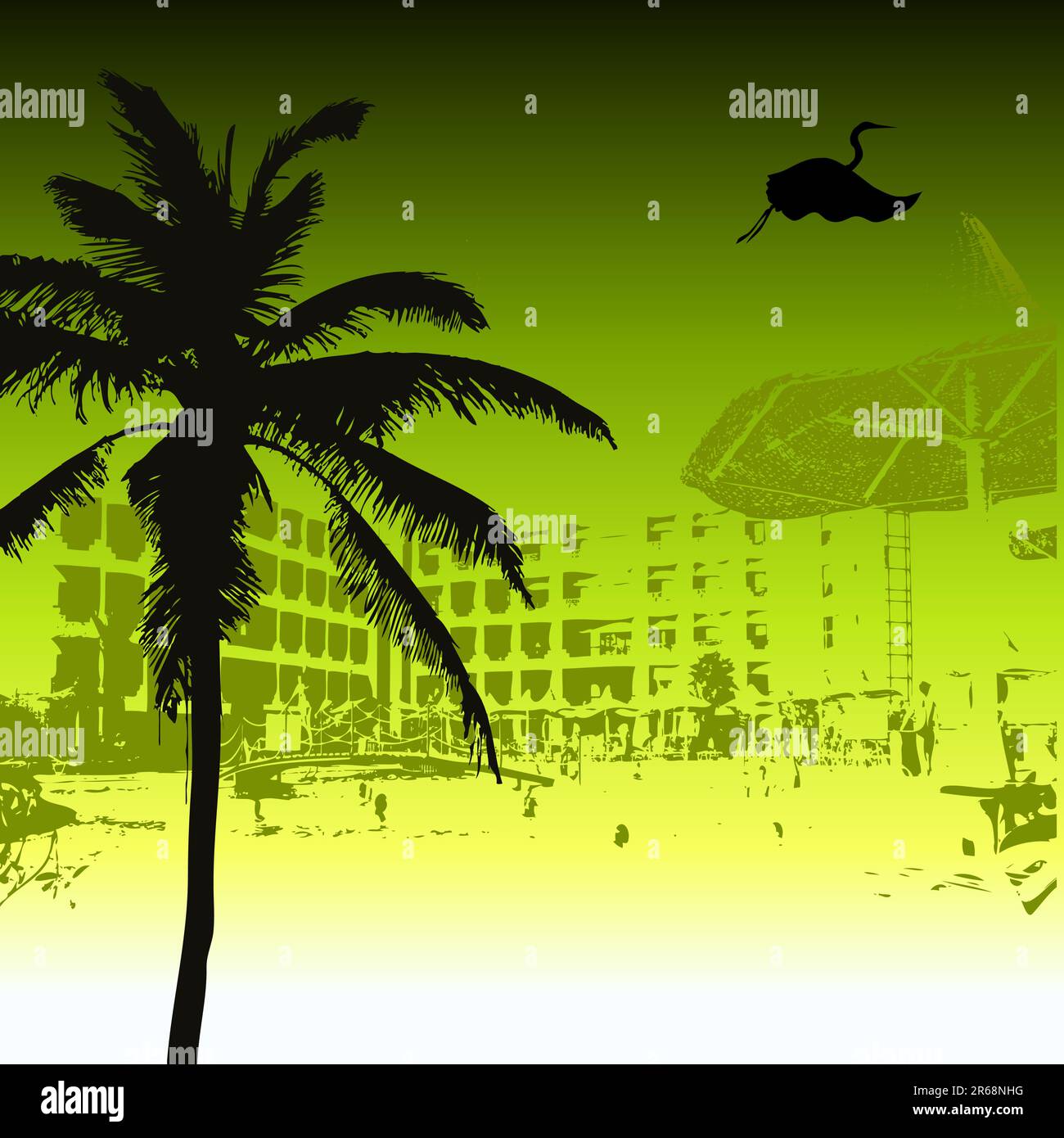 Back view summer Stock Vector Images - Alamy