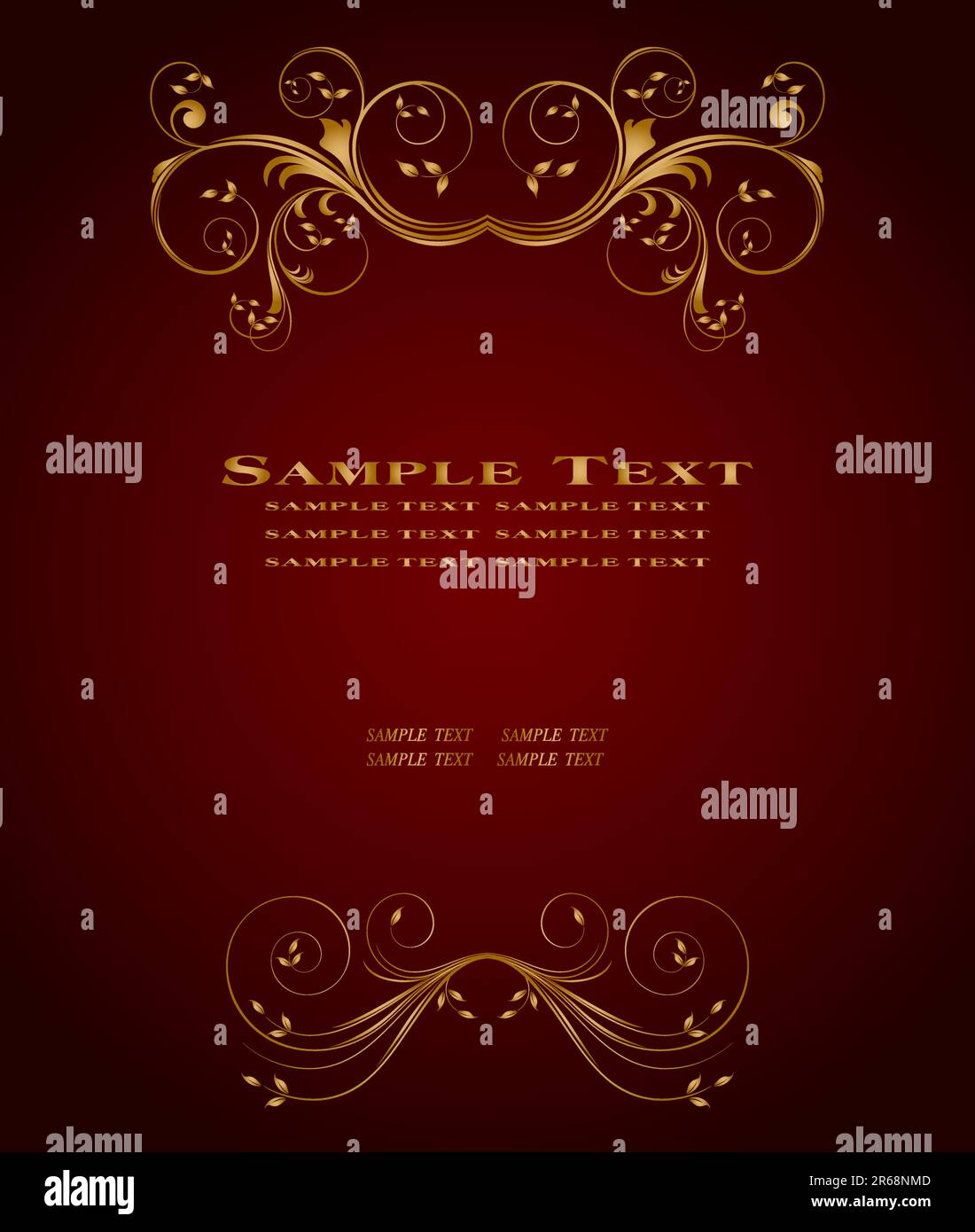 Golden vintage template Stock Vector Image & Art - Alamy