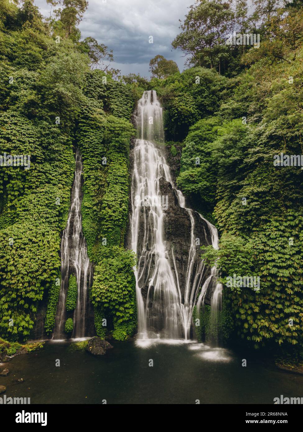 Banyumala Waterfall in Bali Indonesia, a stunning sight nestled amidst ...