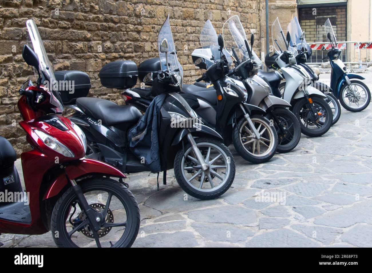 Close up parked motorcycles on hi-res stock photography and images - Alamy