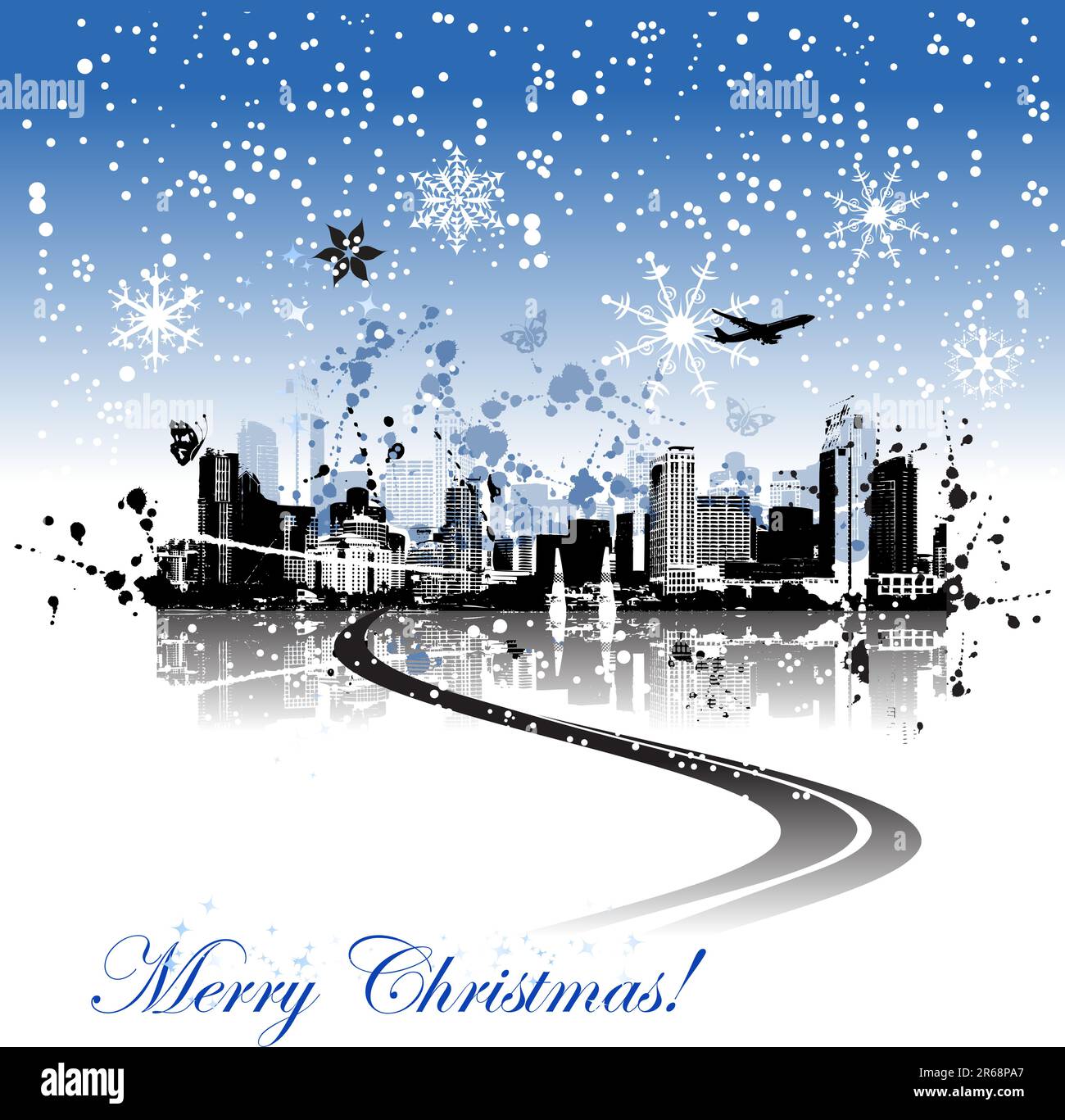 Cityscape background christmas for your design Stock Vector Image & Art - Alamy
