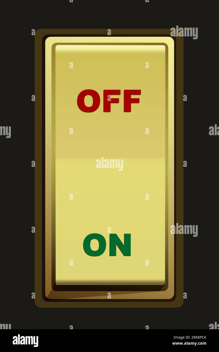 illustration of electric switch Stock Vector Image & Art - Alamy