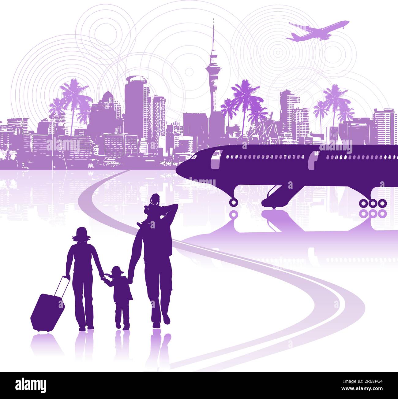 Family scene in Stock Vector Images - Alamy