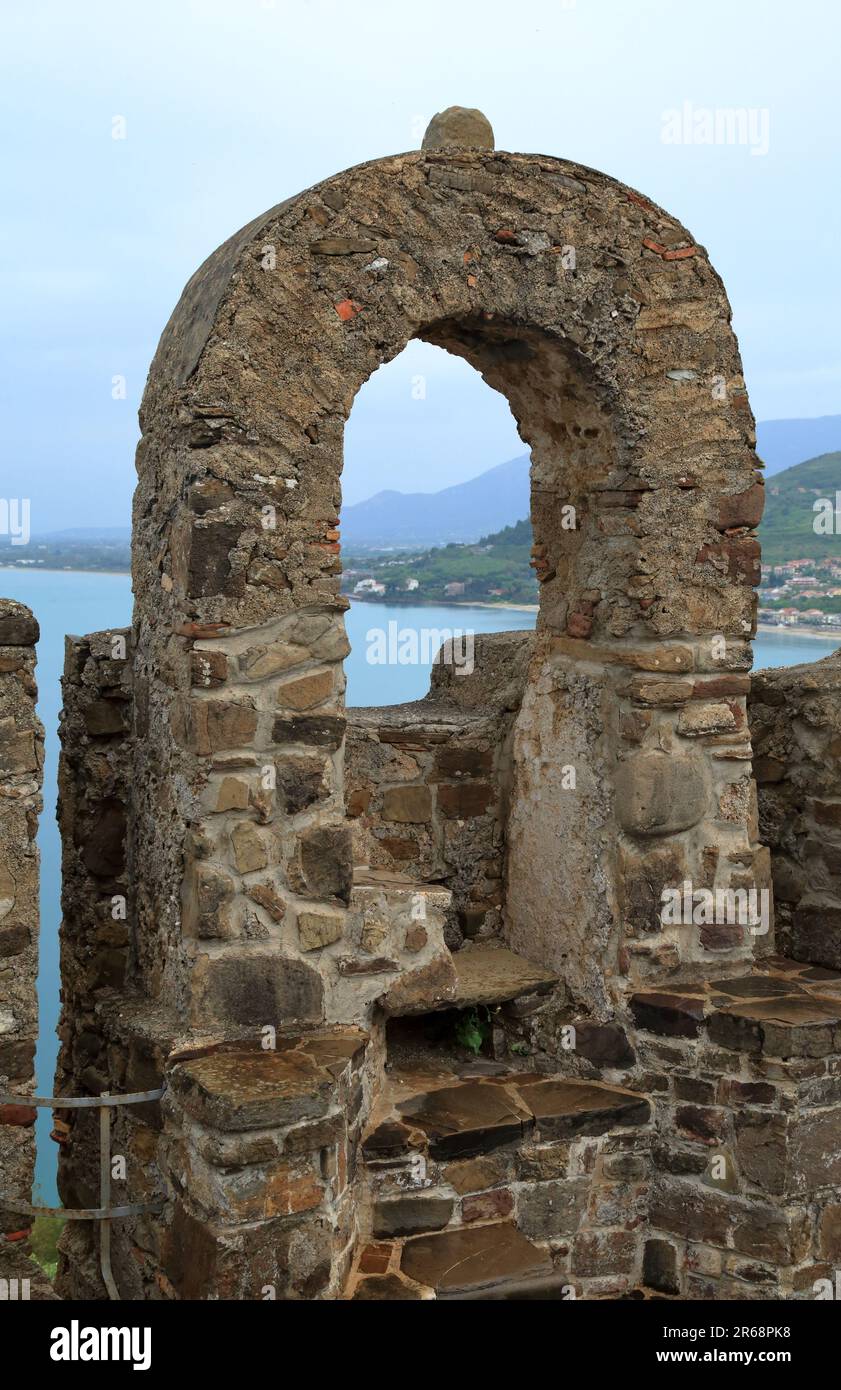 Castello Angioino Aragonese Castle, Agropoli, Italy Stock Photo - Alamy