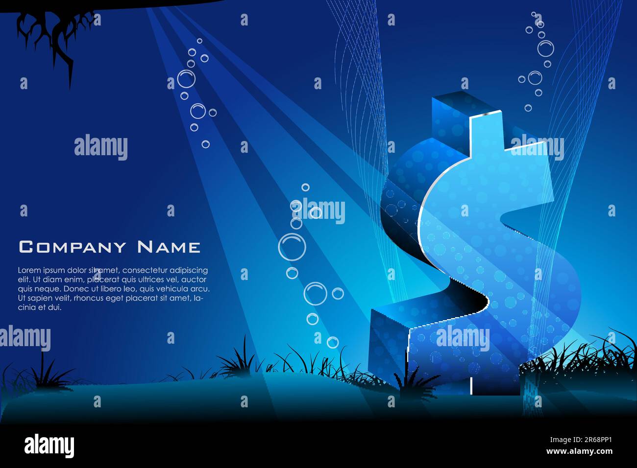 illustration of shiny business card with dollar sign Stock Vector Image ...