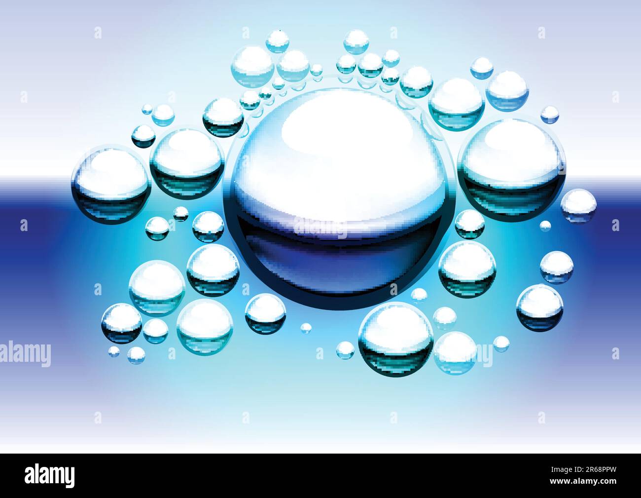 Water bubbles. Abstract vector illustration for design #1 Stock Vector ...