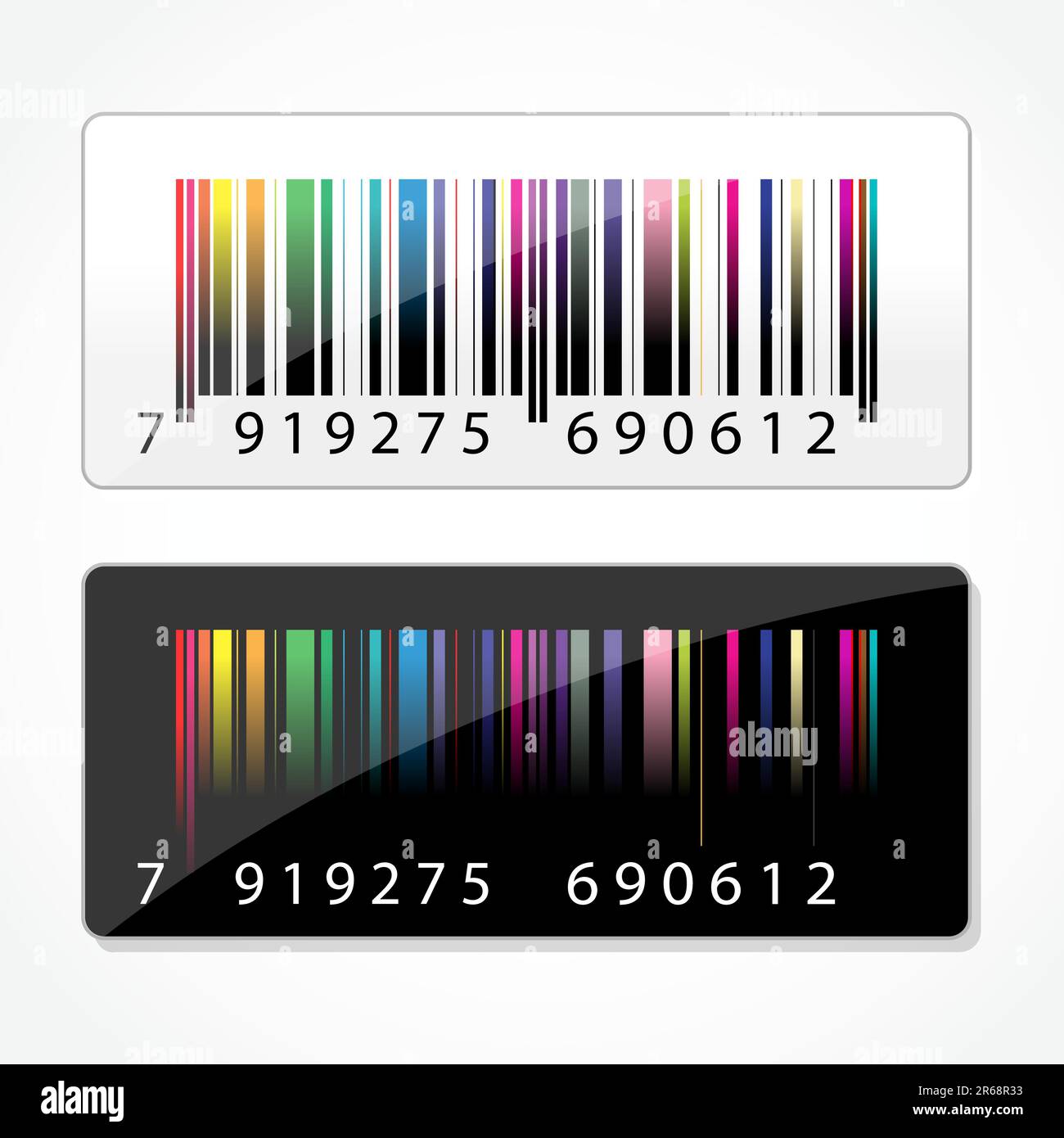illustration of colorful barcode on white background Stock Vector Image ...