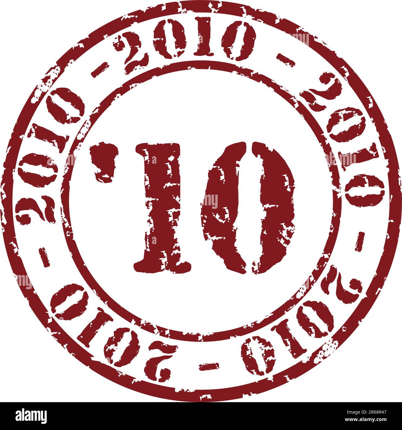 Vector year stamp with red ink Stock Vector Image & Art - Alamy