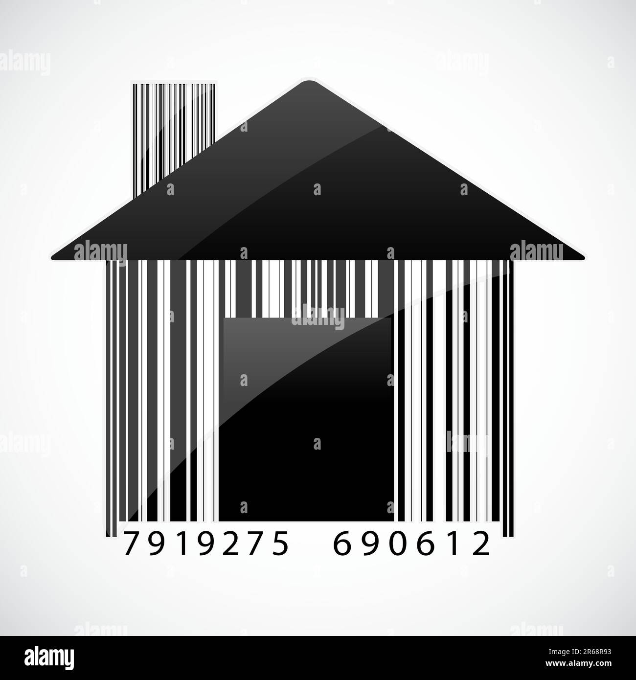 illustration of barcode home Stock Vector Image & Art - Alamy