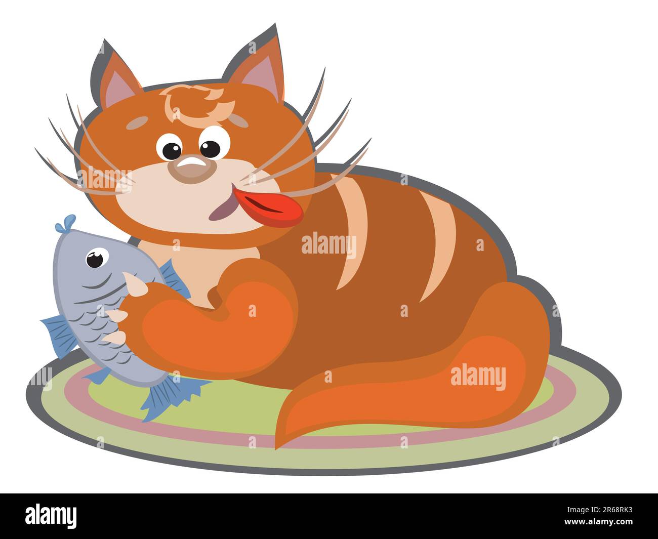 Crazy cat silhouette Stock Vector Images - Alamy