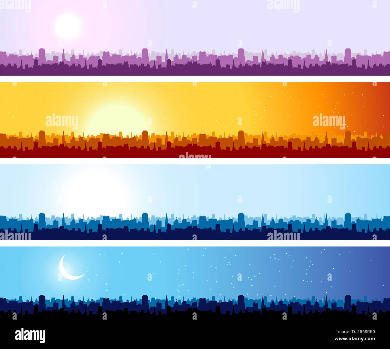 Morning view cityscape Stock Vector Images - Alamy