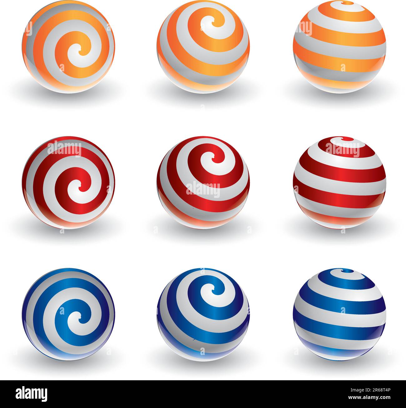 Abstract spiral ball in 3d vector format Stock Vector Image & Art - Alamy