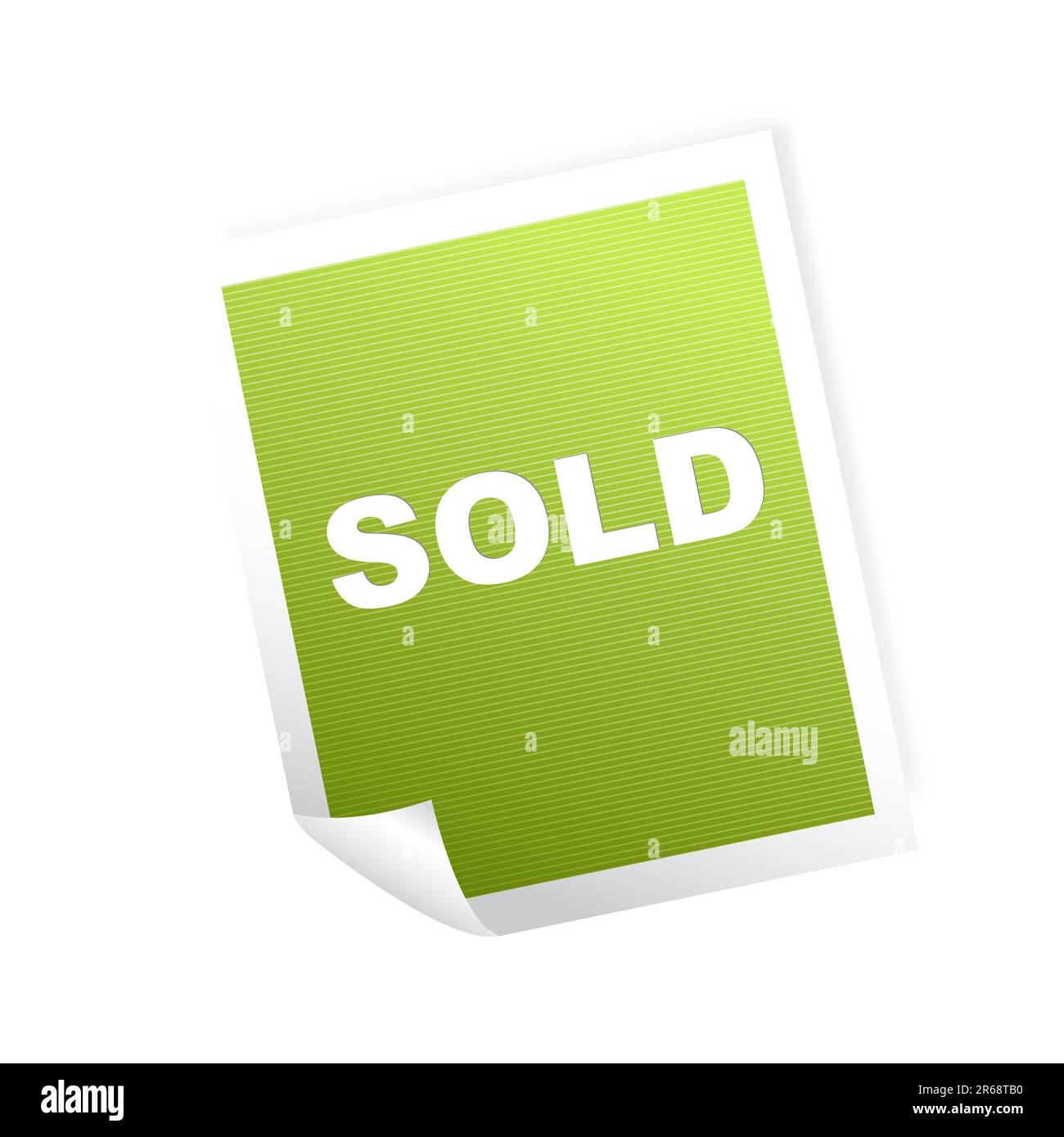 illustration of sold tag on white background Stock Vector Image & Art ...