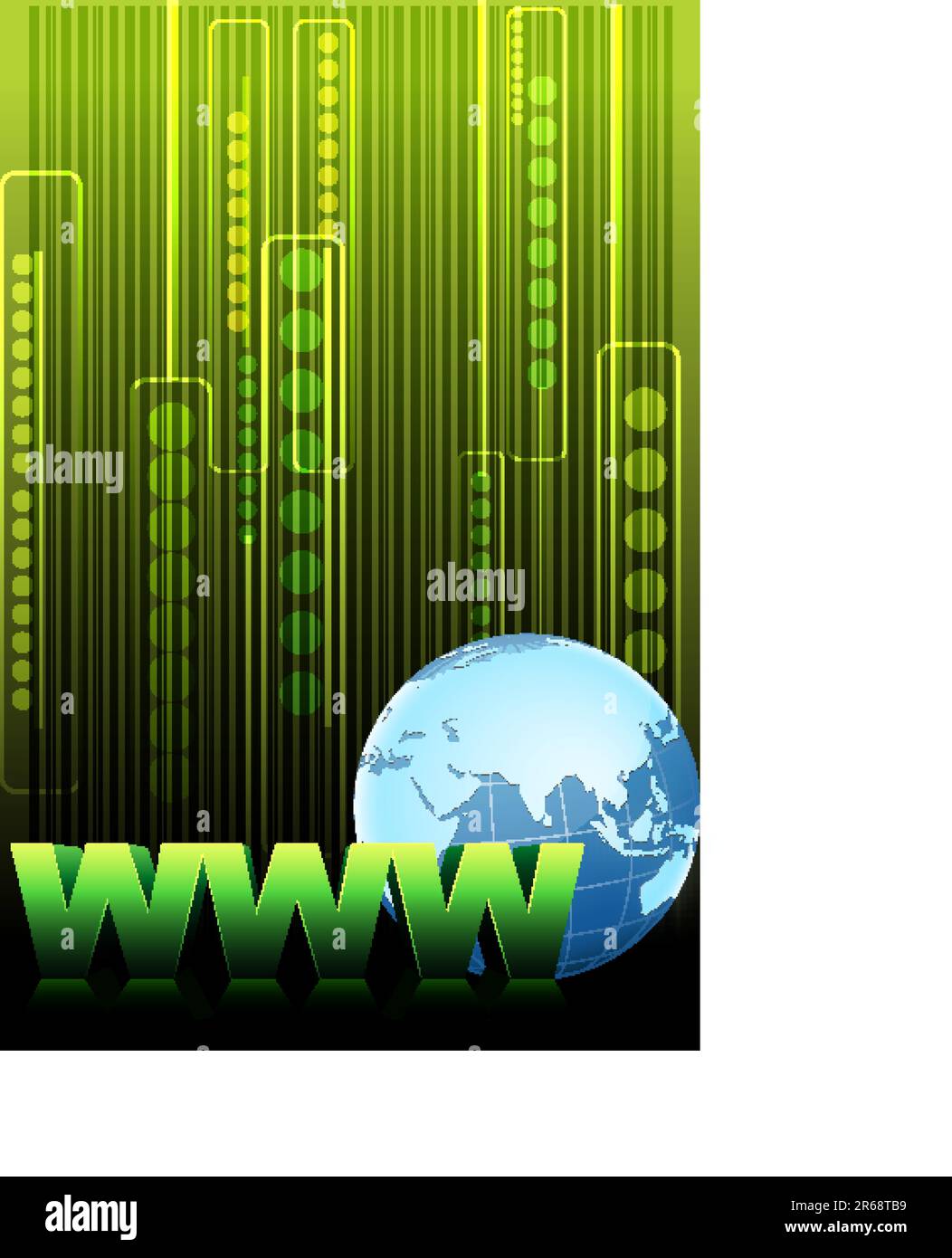 illustration of www text with globe Stock Vector Image & Art - Alamy