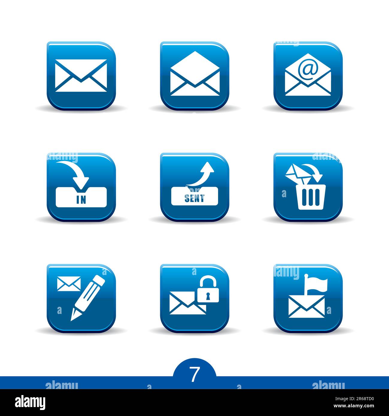 Set of nine mail web icons from series Stock Vector Image & Art - Alamy