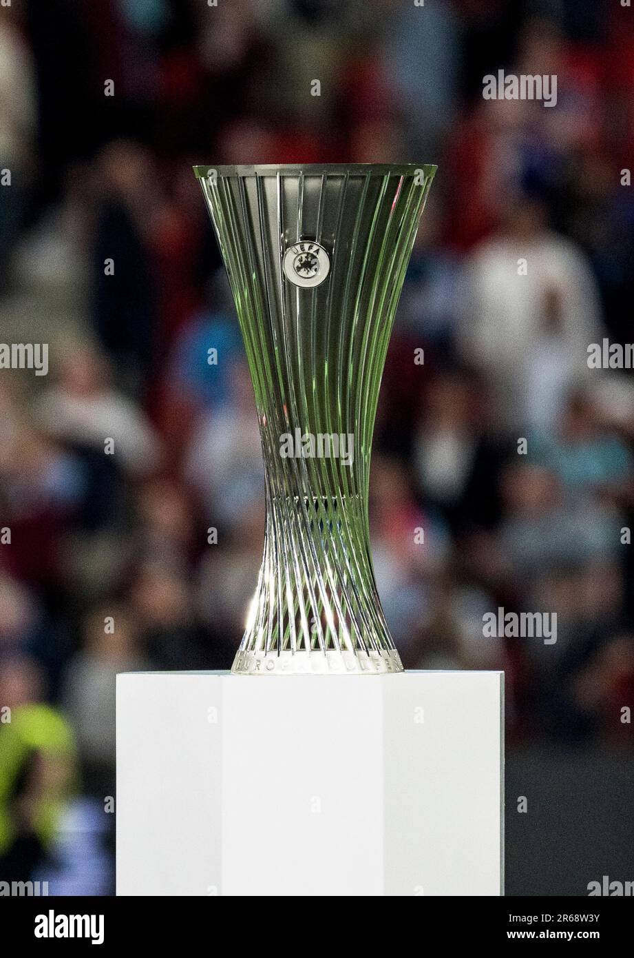 Prague, Czech Republic. 07th June, 2023. The trophy seen during the ...