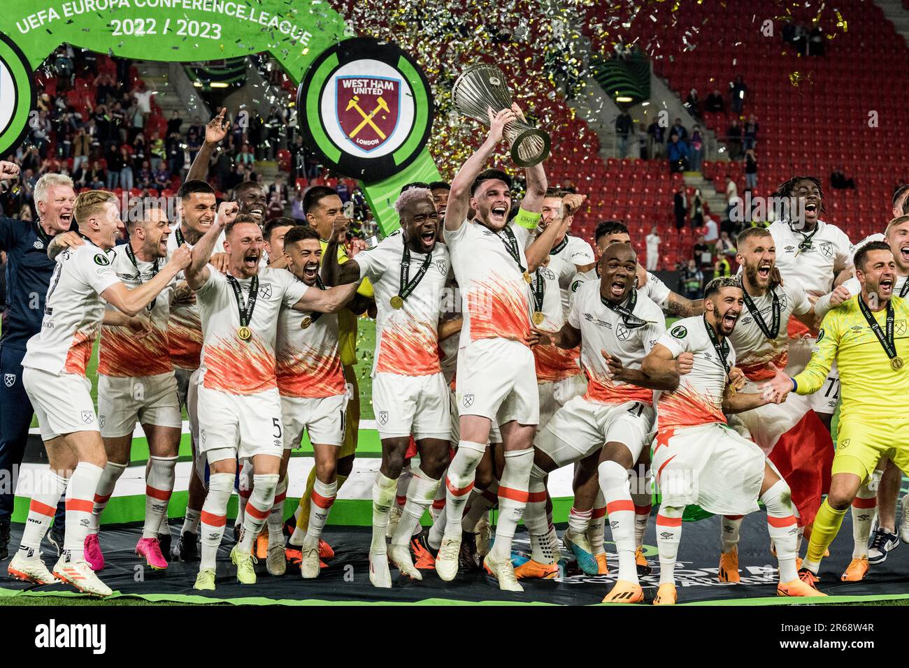 Prague, Czech Republic. 07th June, 2023. Captain Declan Rice of West ...