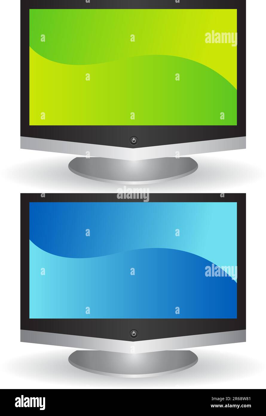 3d computer screen Stock Vector Images - Alamy