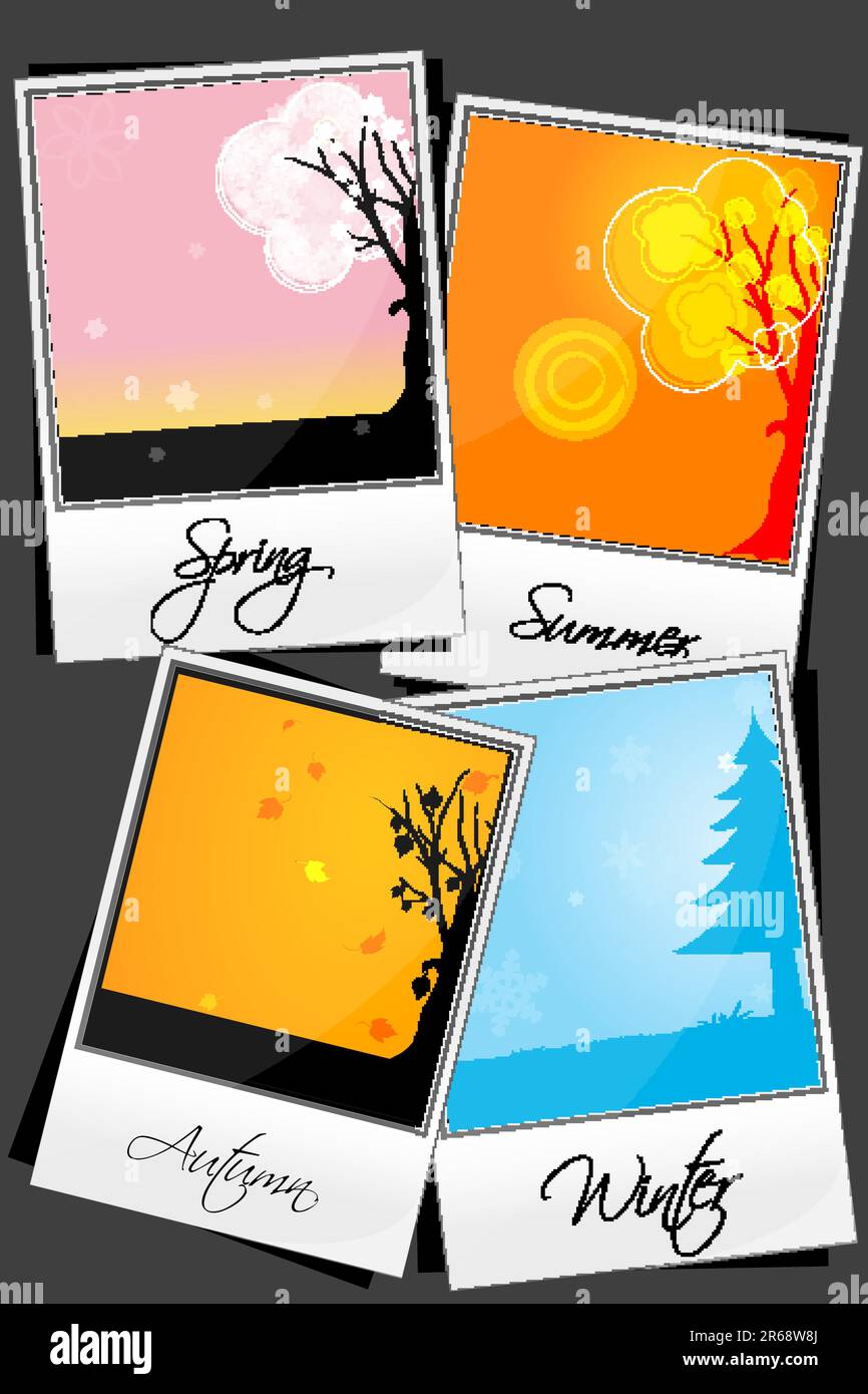 illustration of types of season Stock Vector Image & Art - Alamy