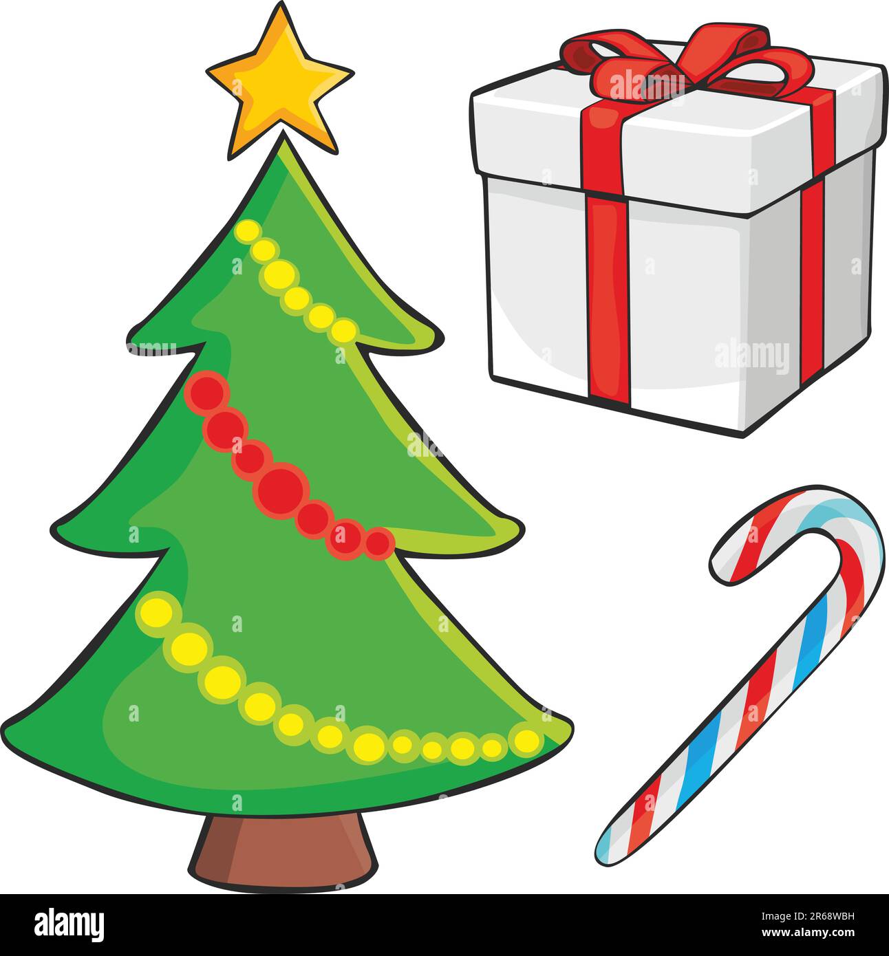 fully editable vector illustration of christmas icons Stock Vector ...