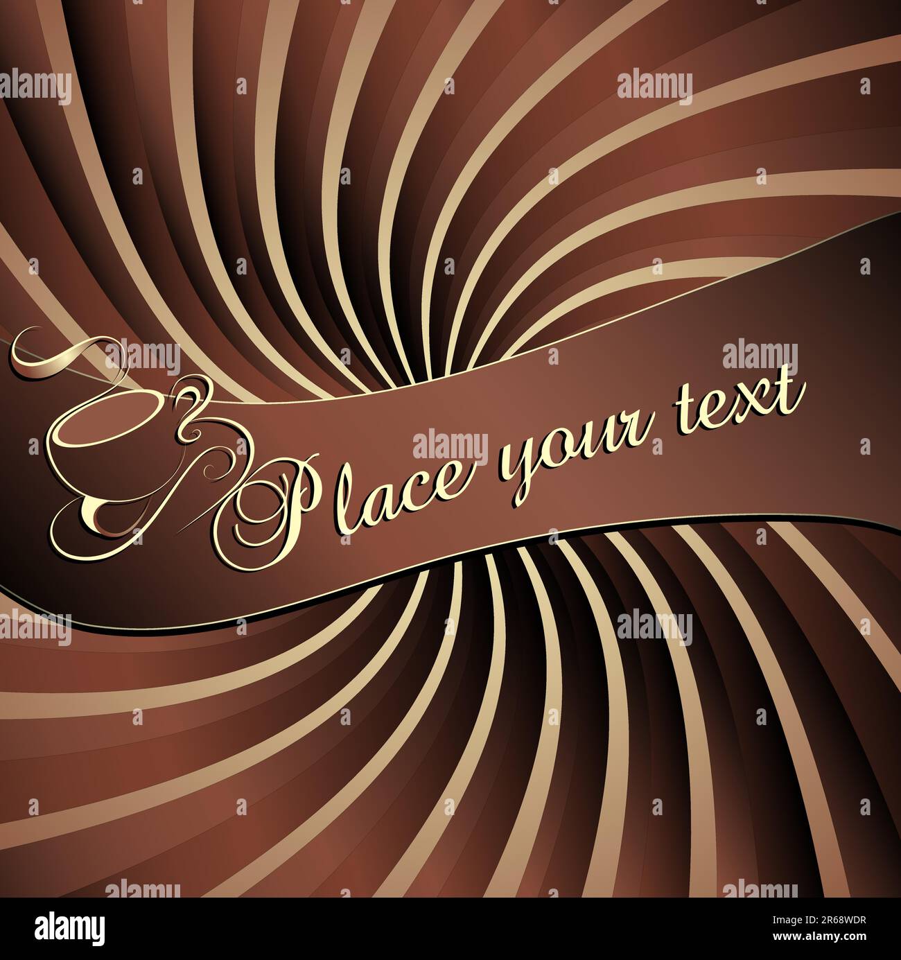 Background for your text with coffee sign/logo on label Stock Vector ...