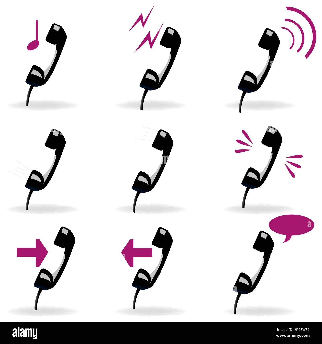 illustration of call icon on isolated background Stock Vector Image ...