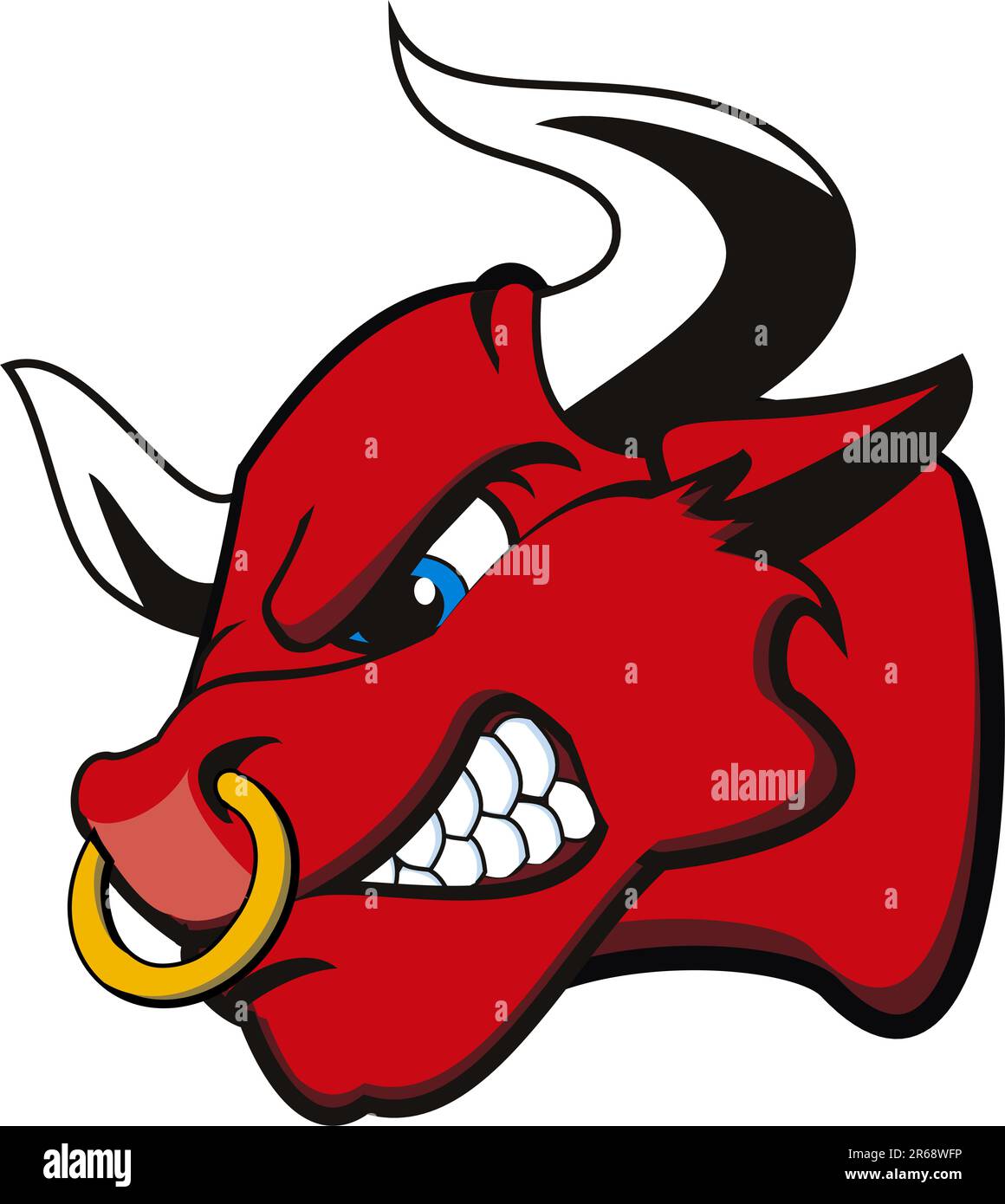 vector red bull. Very angry Stock Vector Image & Art - Alamy