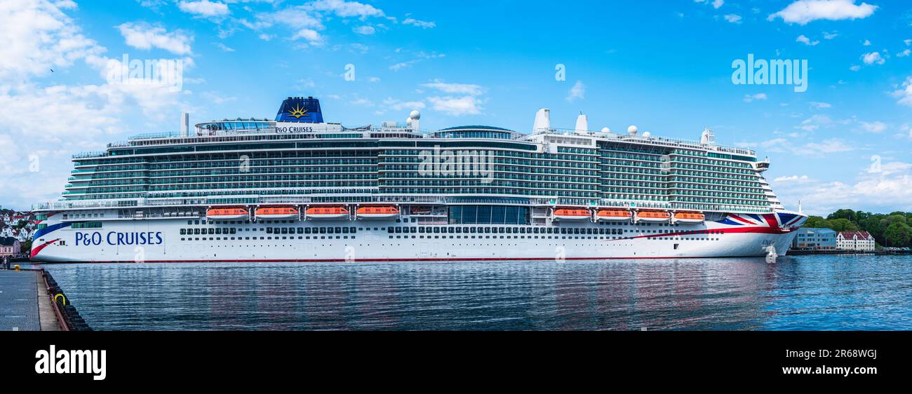 IONA PandO CRUISES in STAVANGER, Norway, Europe Stock Photo - Alamy
