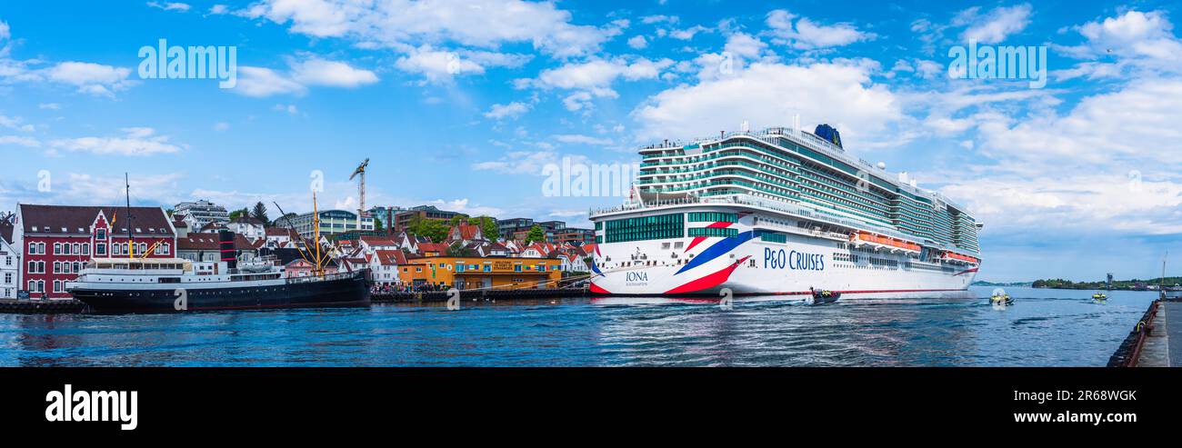 IONA PandO CRUISES in STAVANGER, Norway, Europe Stock Photo - Alamy