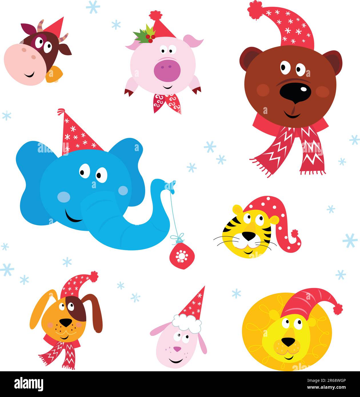 Santa on elephant Stock Vector Images - Alamy