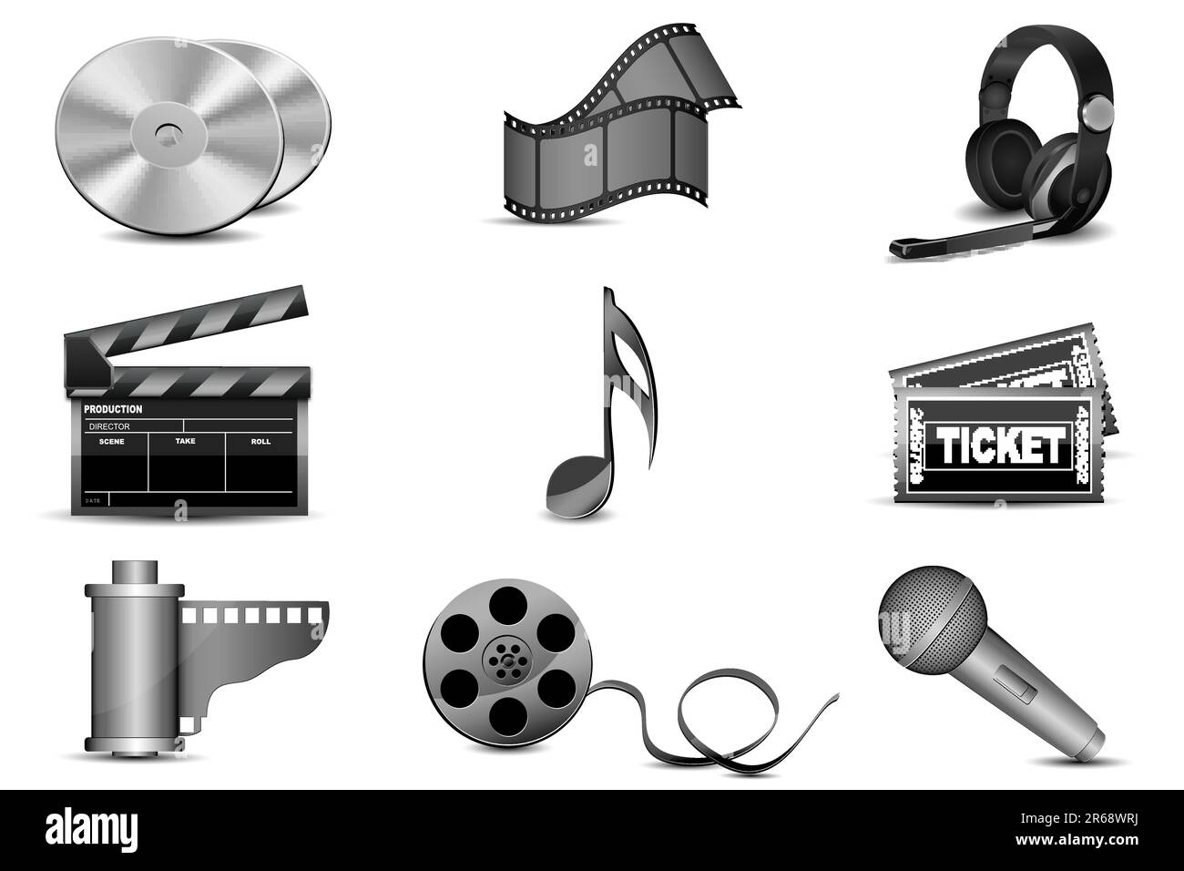 Illustration cameraman movie director Cut Out Stock Images & Pictures ...