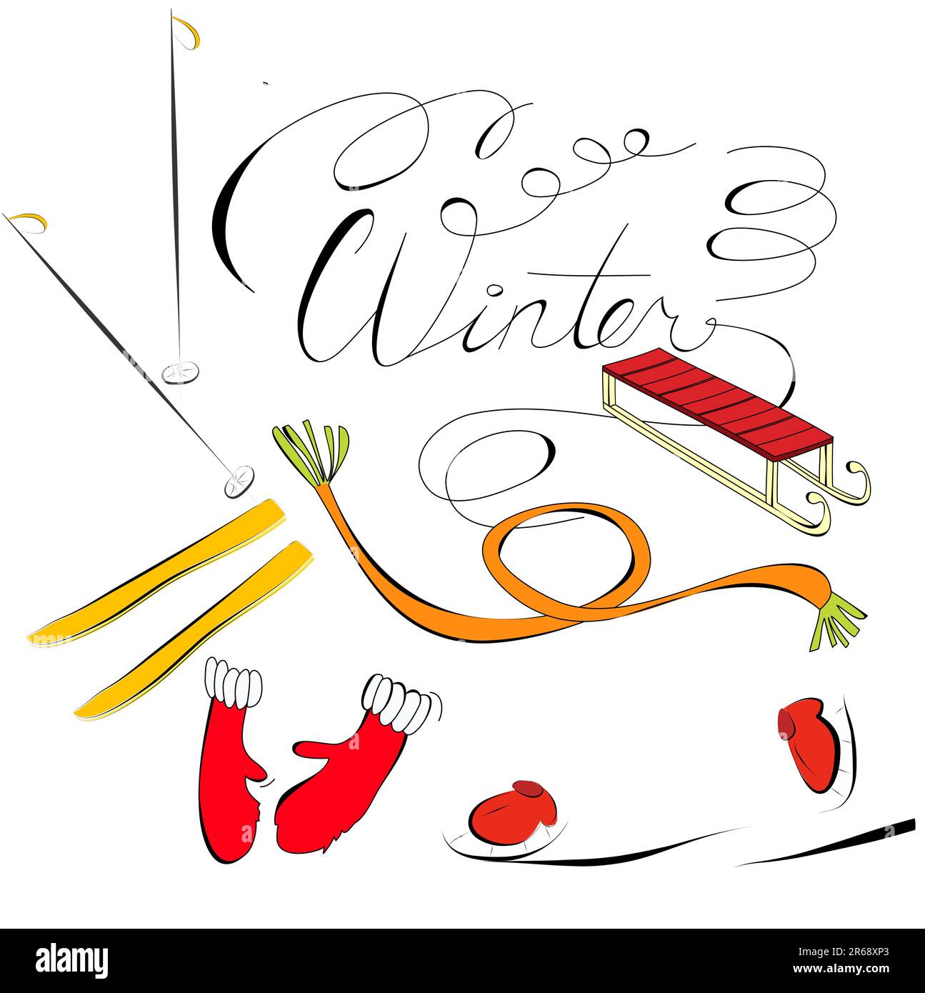Winter dance Stock Vector Images - Alamy