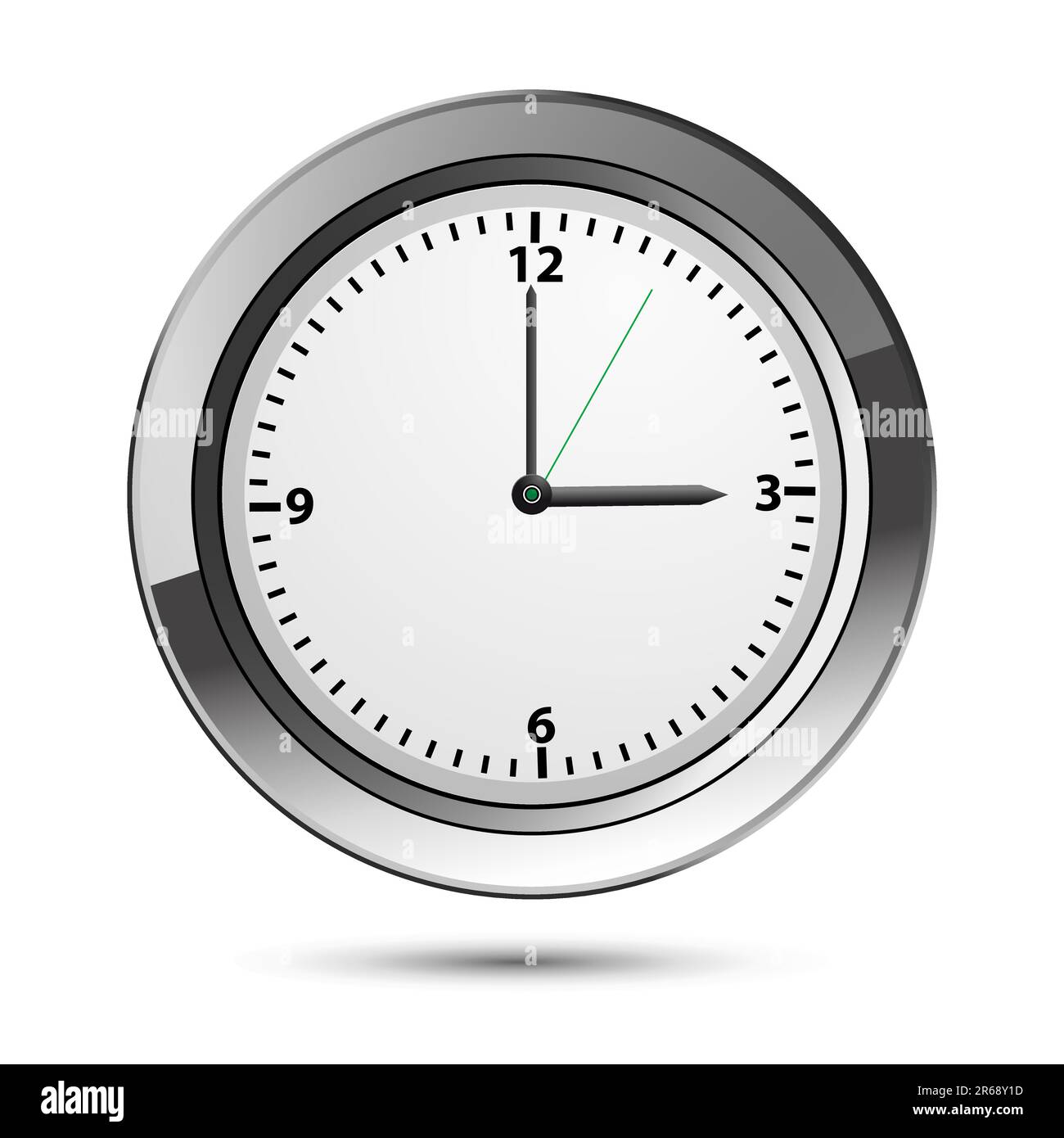 illustration of classic watch on white background Stock Vector Image ...