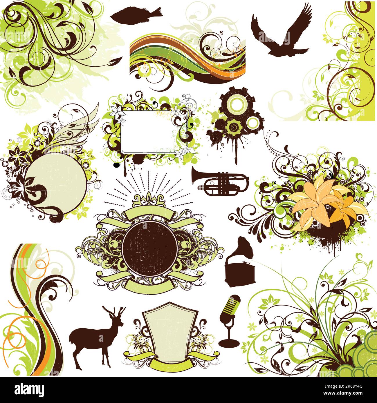 illustration drawing of design elements Stock Vector Image & Art - Alamy