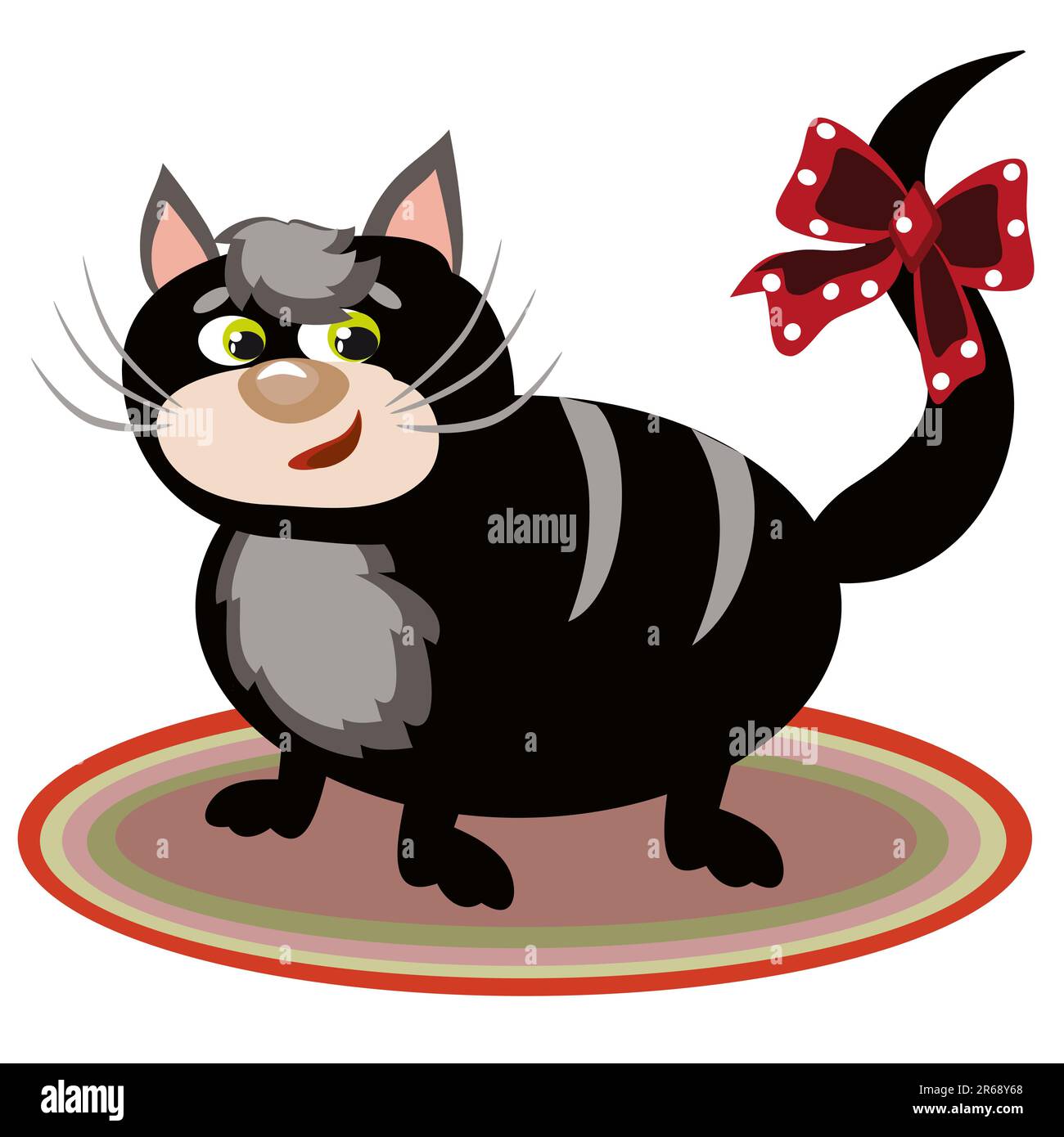 Cat on tablet Stock Vector Images - Alamy