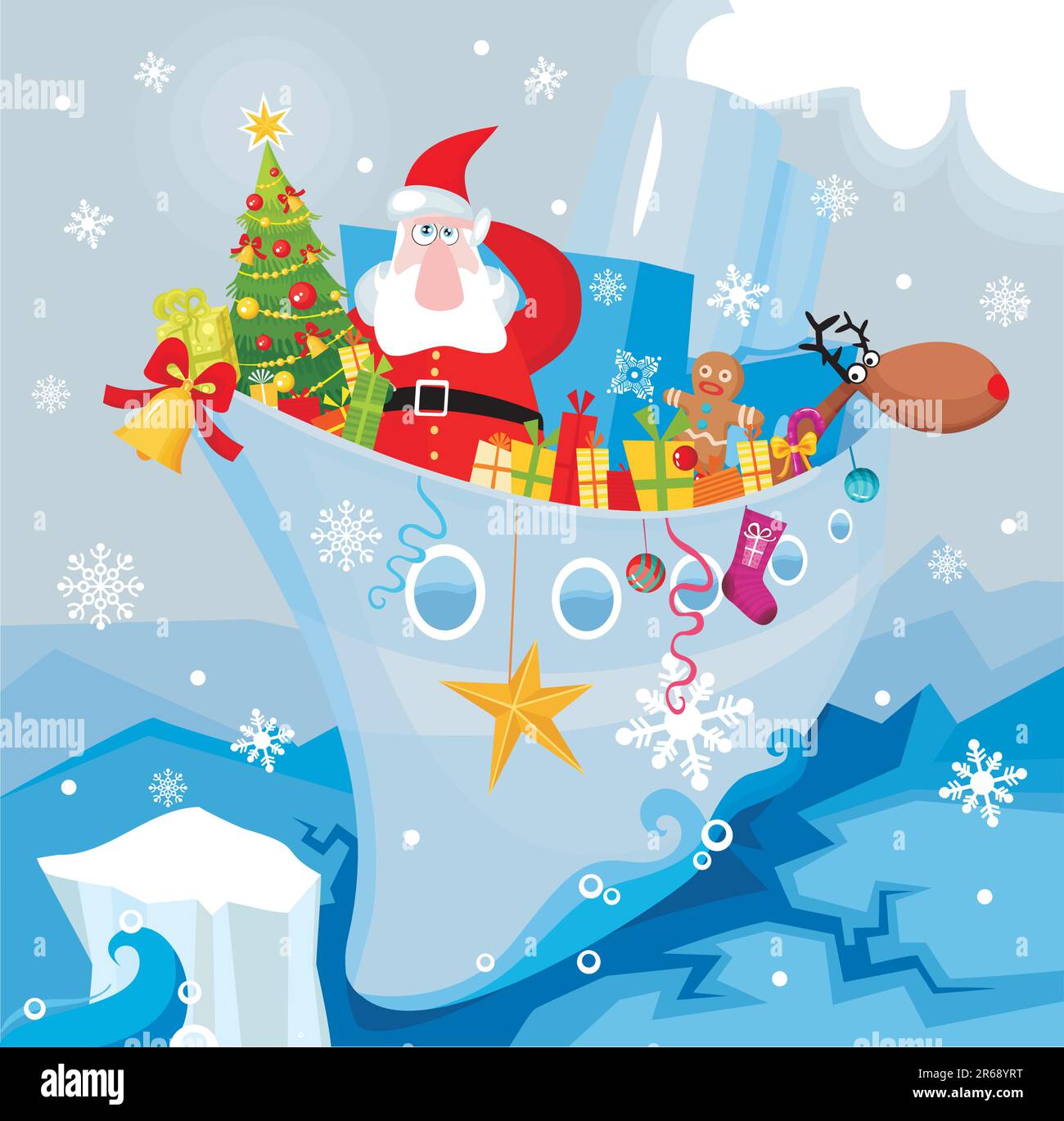 Christmas book red cover Stock Vector Images - Alamy