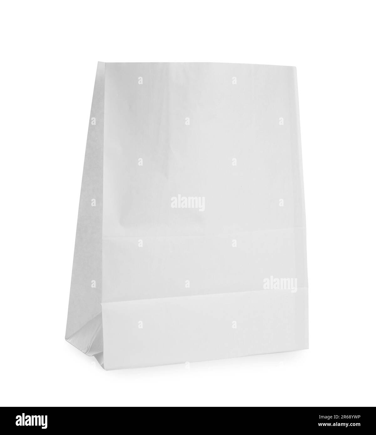 Blank paper bag isolated on white. Mockup for design Stock Photo - Alamy