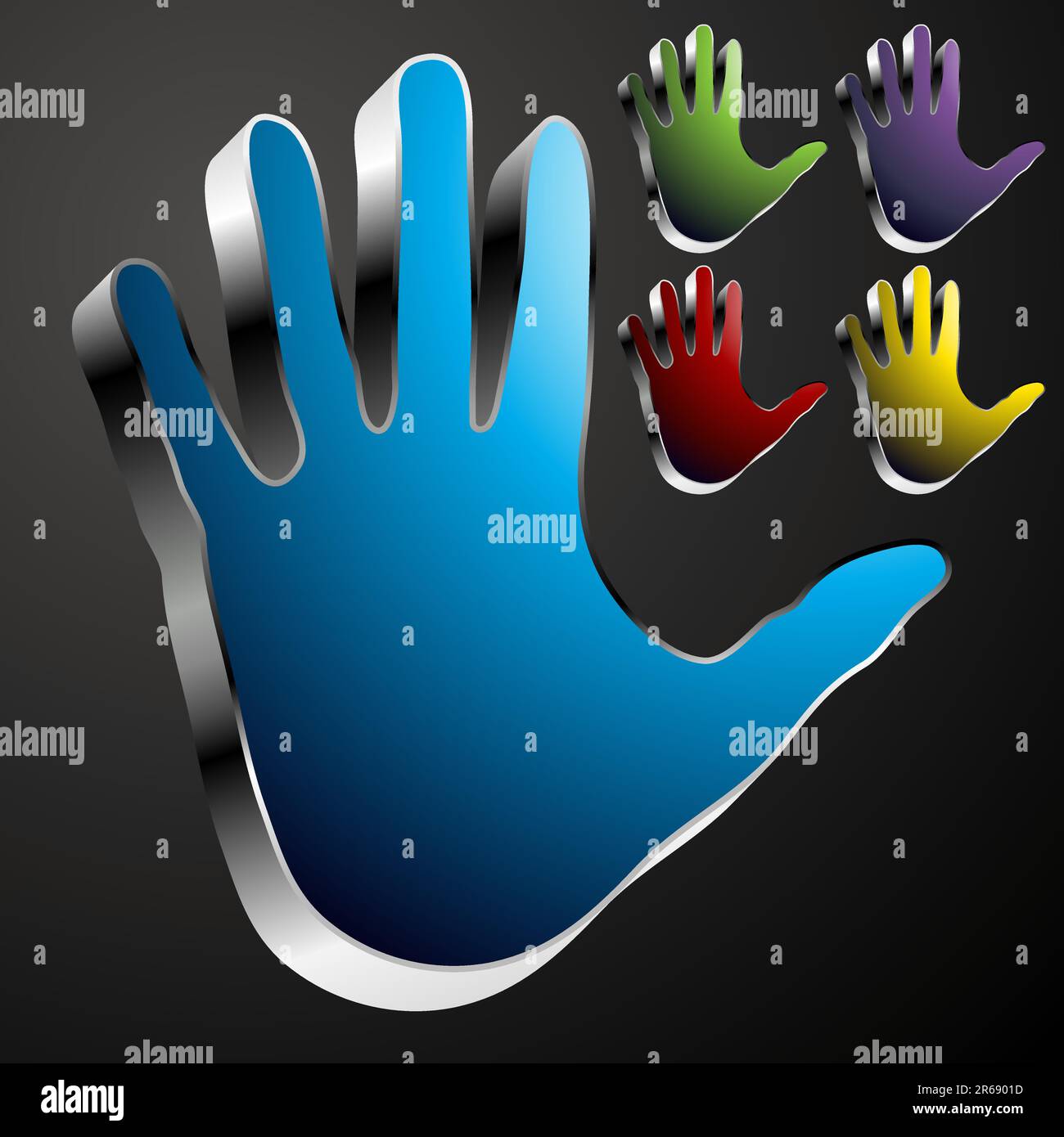 Handprint clipart hi-res stock photography and images - Alamy