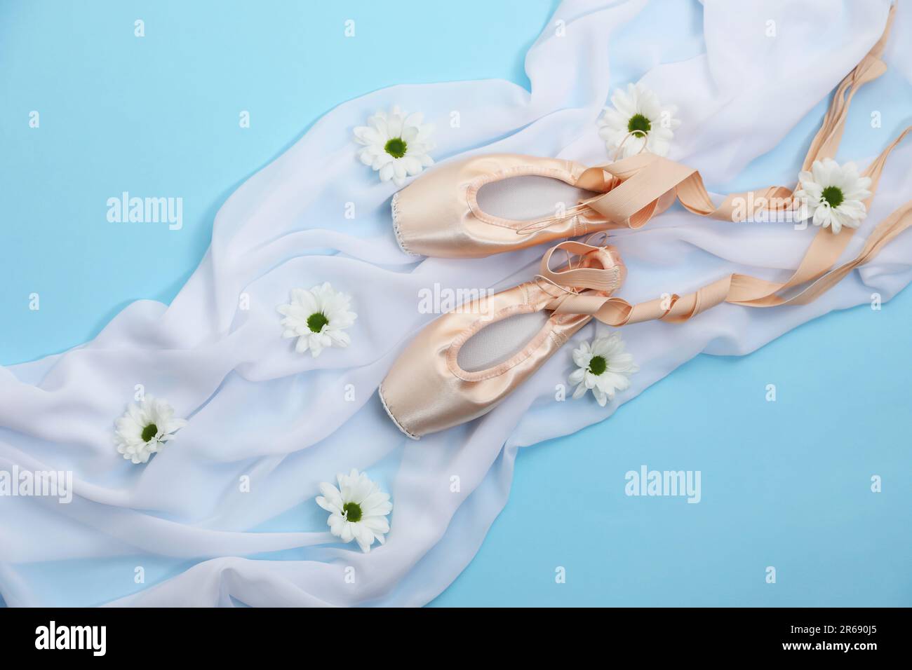 Light Blue Pointe Shoes