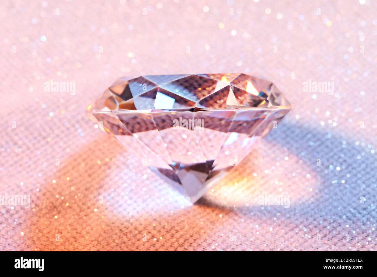 Beautiful diamond on shiny hi-res stock photography and images - Alamy