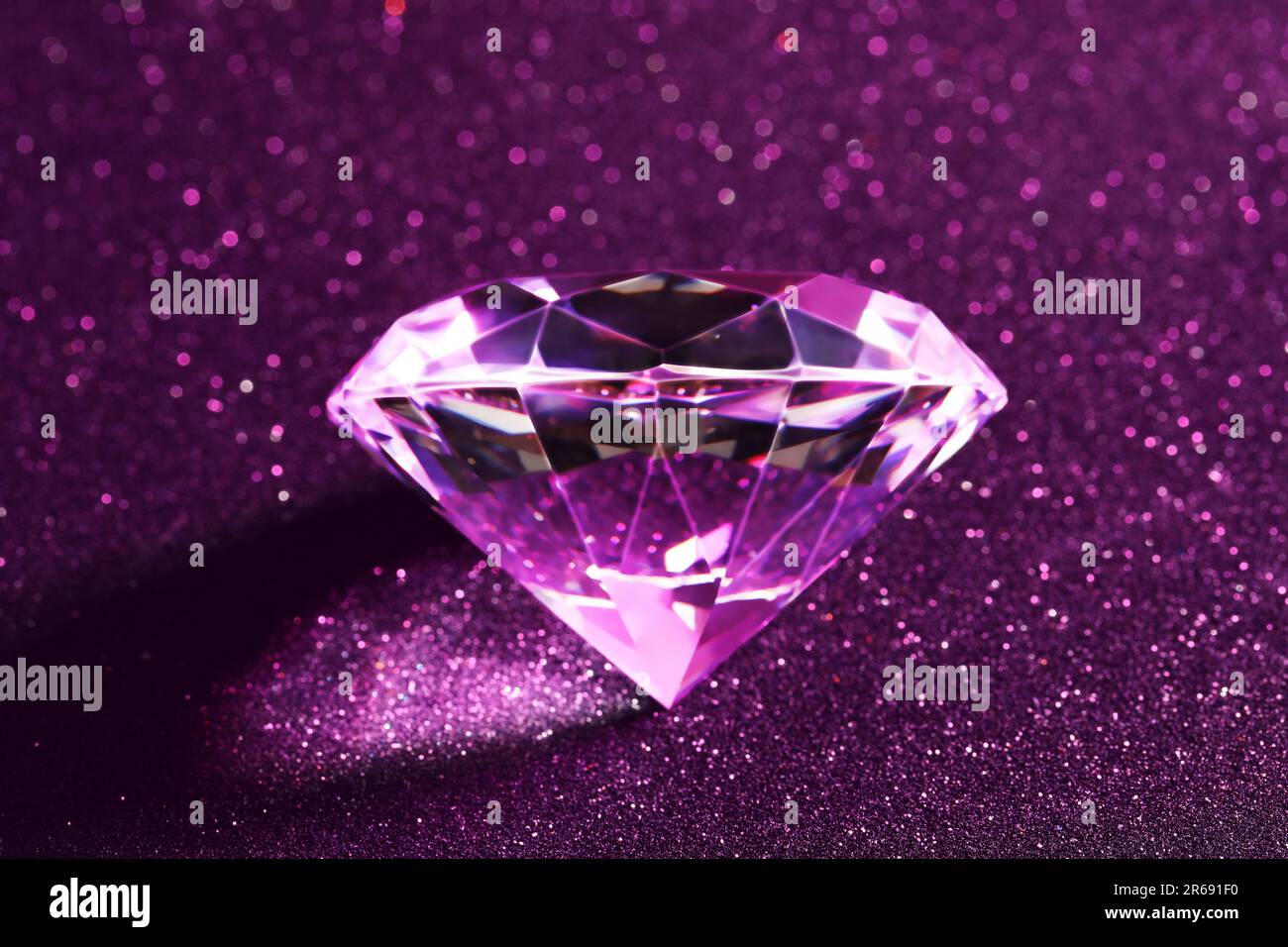Beautiful diamond on shiny hi-res stock photography and images - Alamy