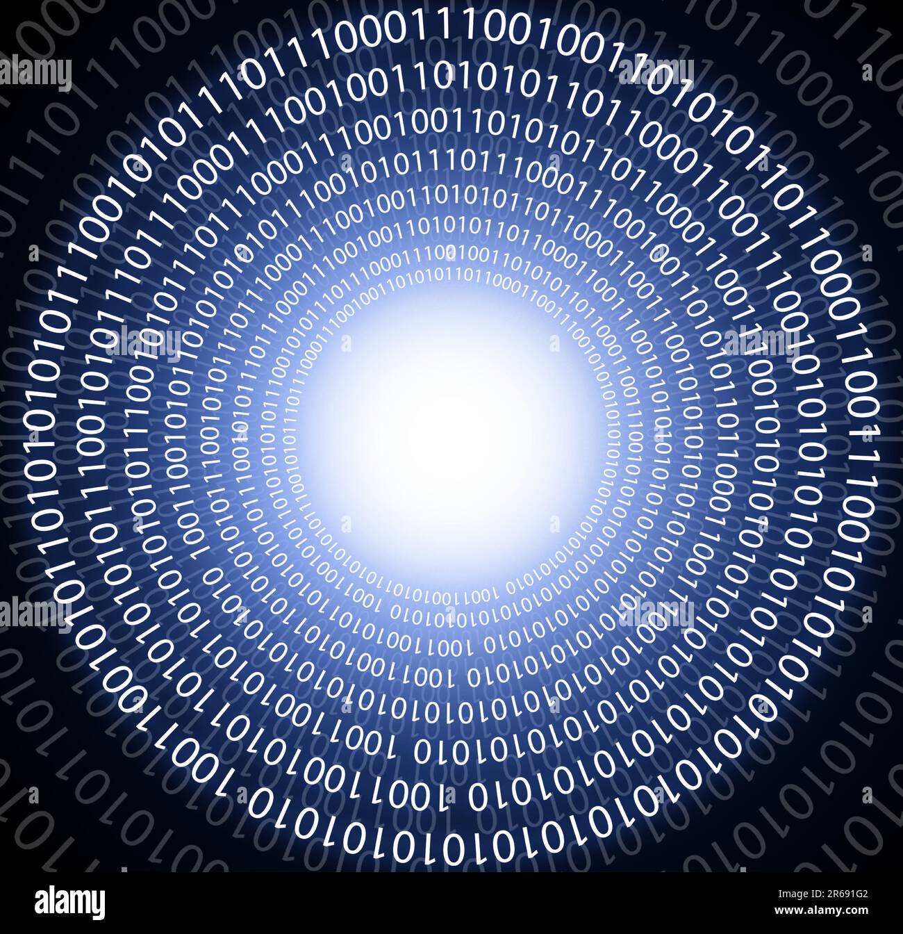 Binary code. Whirl of numbers 1 and 0 on dark background Stock Photo ...